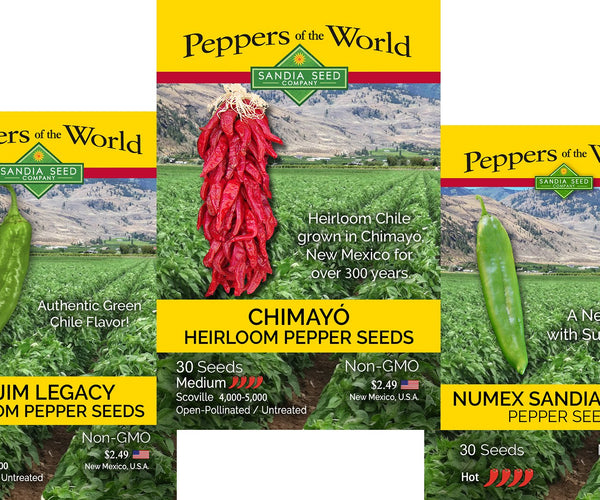 Discounted Pepper Seed 3-Packs – Sandia Seed Company