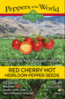 Hot Red Cherry Pepper Seeds - Medium Heat Peppers - Easy to Grow ...