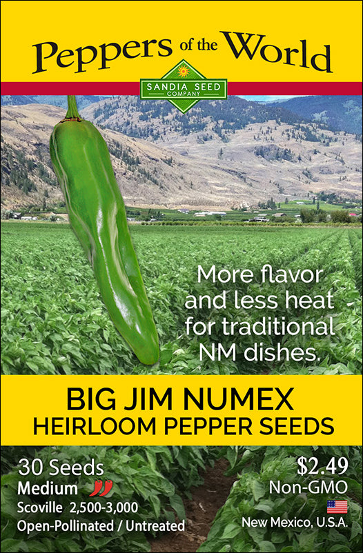 Big Jim NuMex Green Heirloom Chile Seeds – Sandia Seed Company
