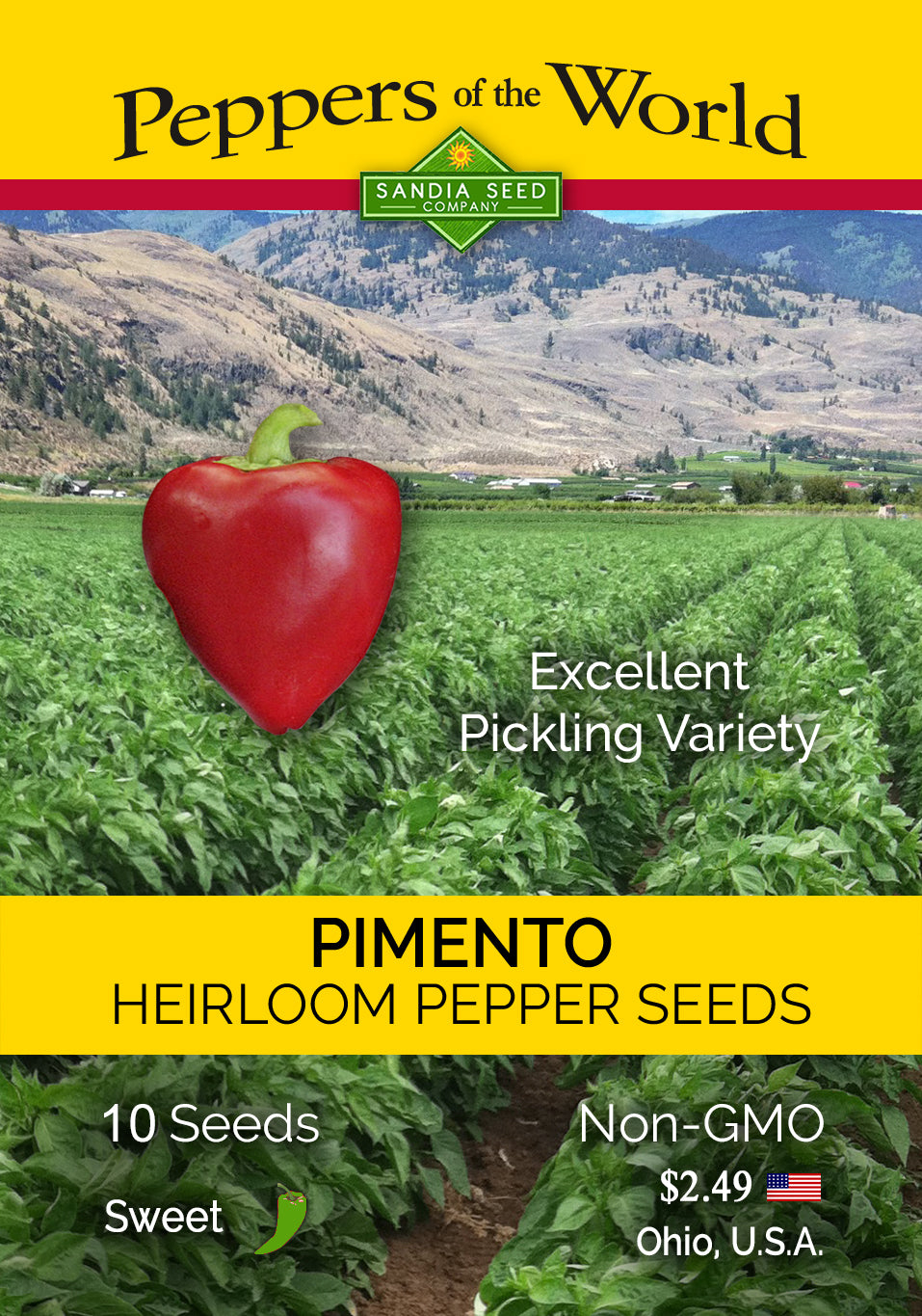 Pimento Pepper Seeds – Sandia Seed Company